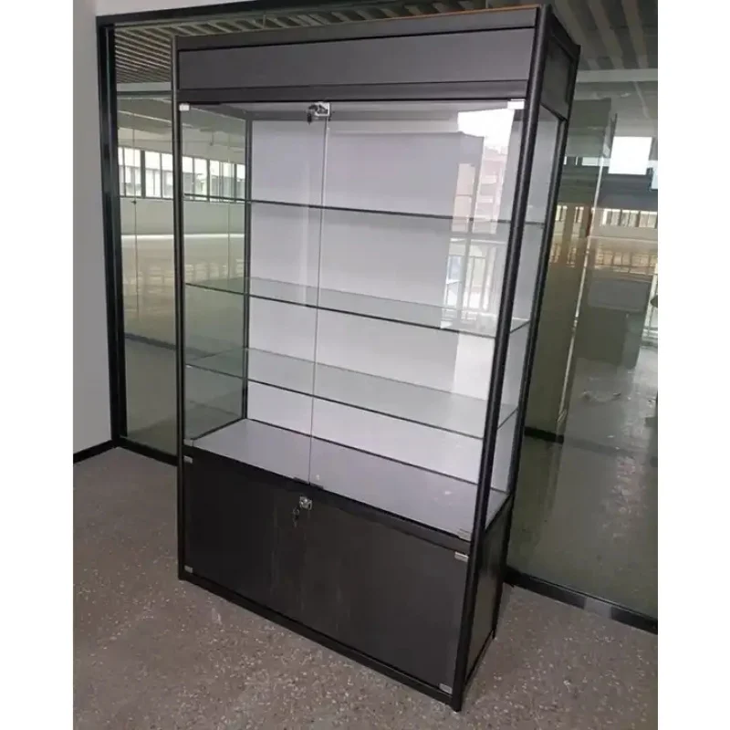 custom.Hot Sale Aluminum Frame Glass Cabinet Show Displays for Smoke Shop Retail Glass Display Cases with Lighting AliExpress