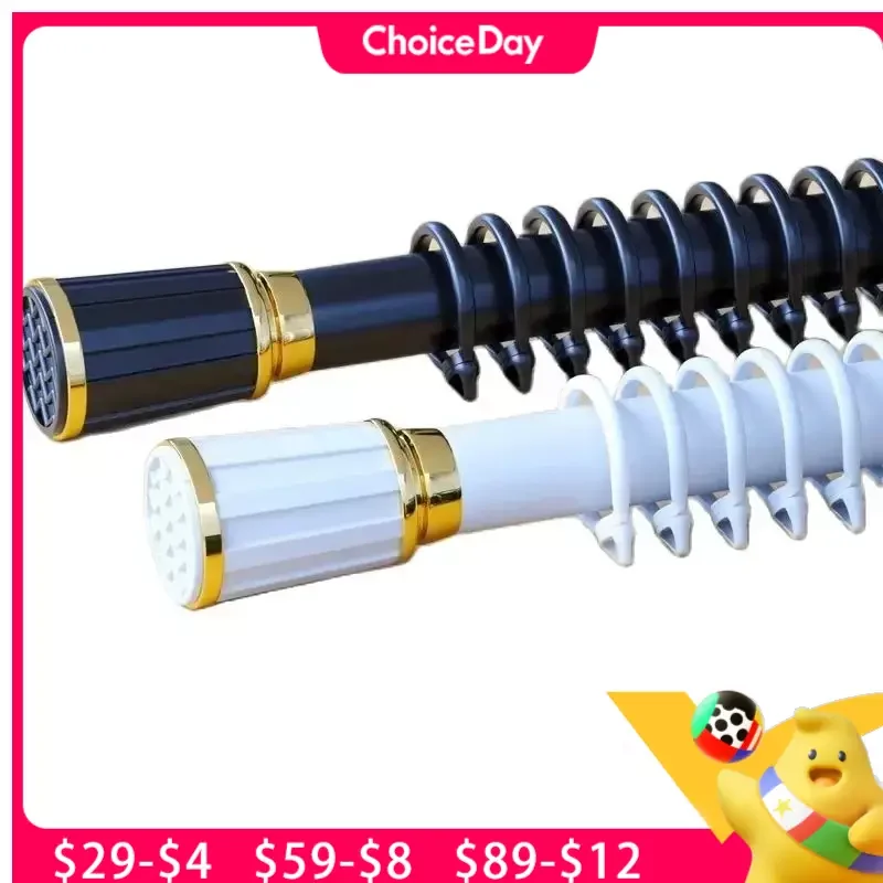 Nordic-Extendable-Curtain-Rod-Adjustable-Wall-Hanging-Pole-Stainless ...