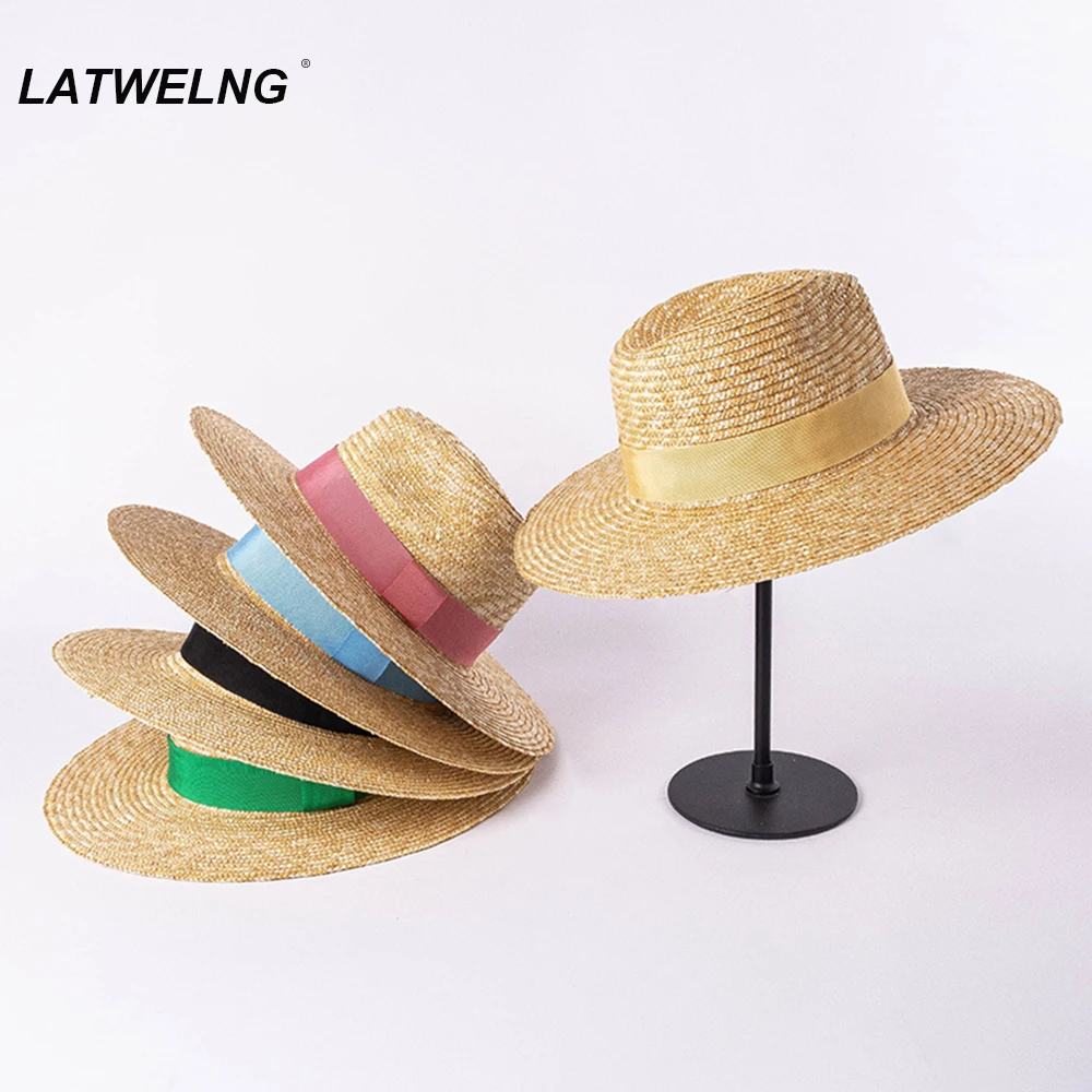 Designer-Classic-Straw-Hat-For-Women-Summer-Big-Brim-Beach-Hats-Ladies ...
