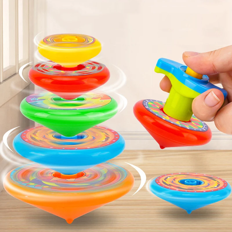 Funny Spinning Top Gyro Toys Stacking Battle Gyro Colorful Multi-Layer ...