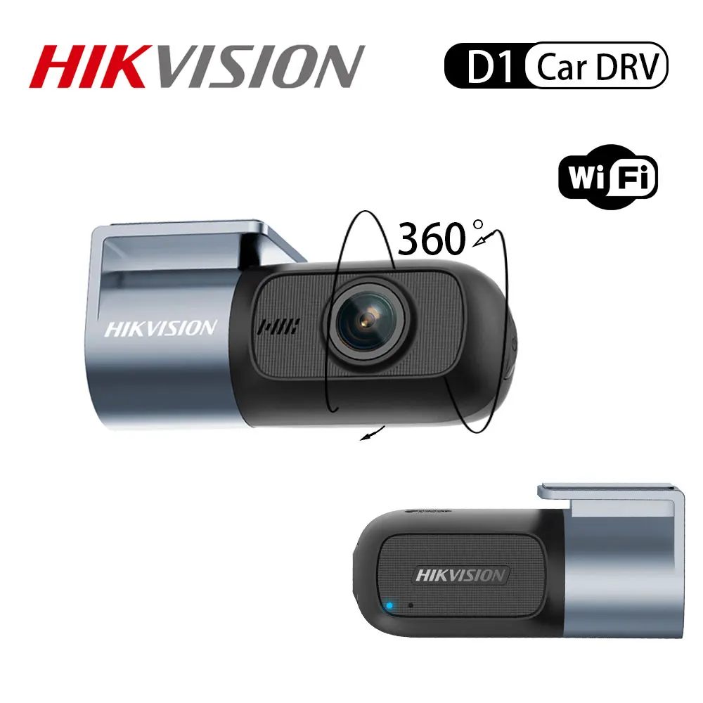 HIKVISION Mini Car DRV 360° Full View 2K Dash Cam D1 Night Vision Build-in WIFI Phone Connect ...