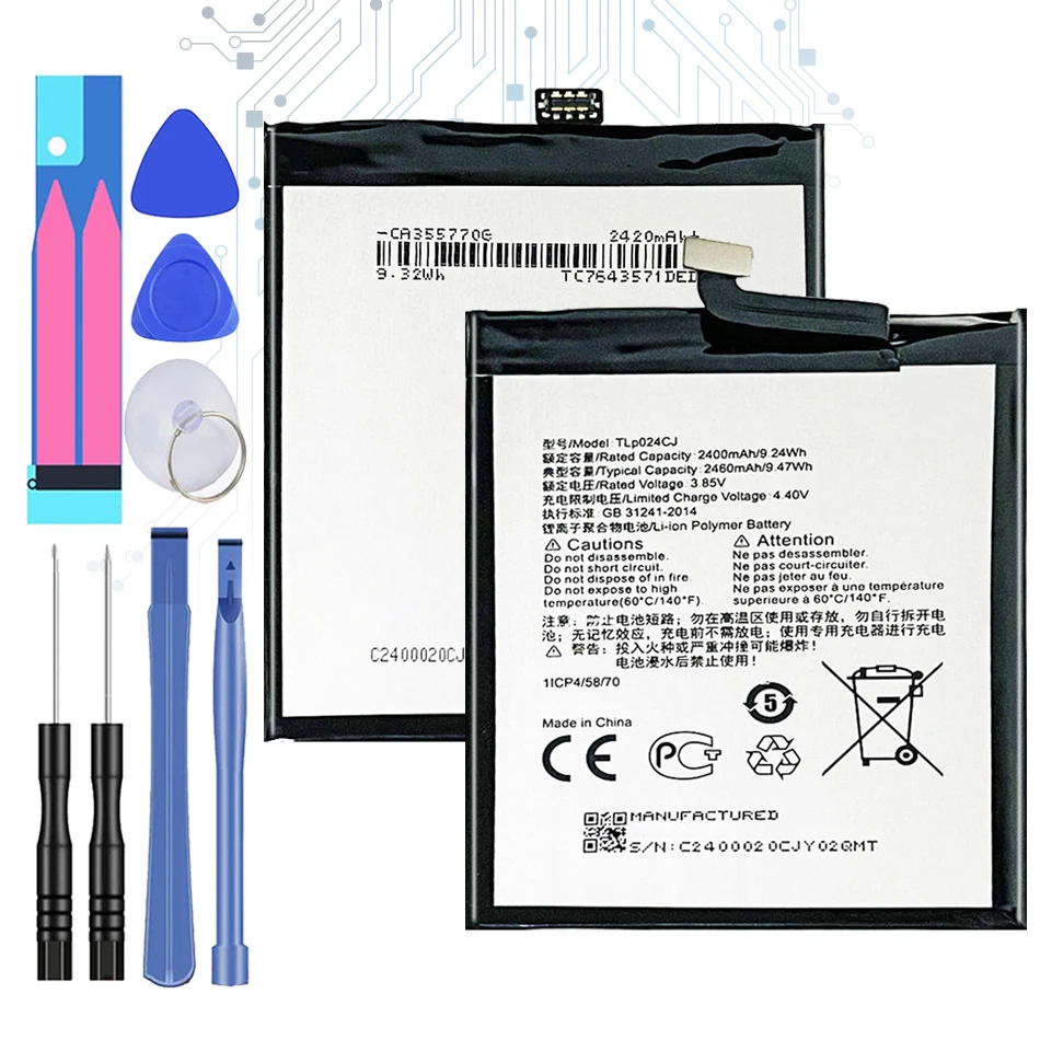 2460mAh Battery For Vodafone Smart N8 VFD610 VFD-610 TLP024C1/TLP024CJ ...