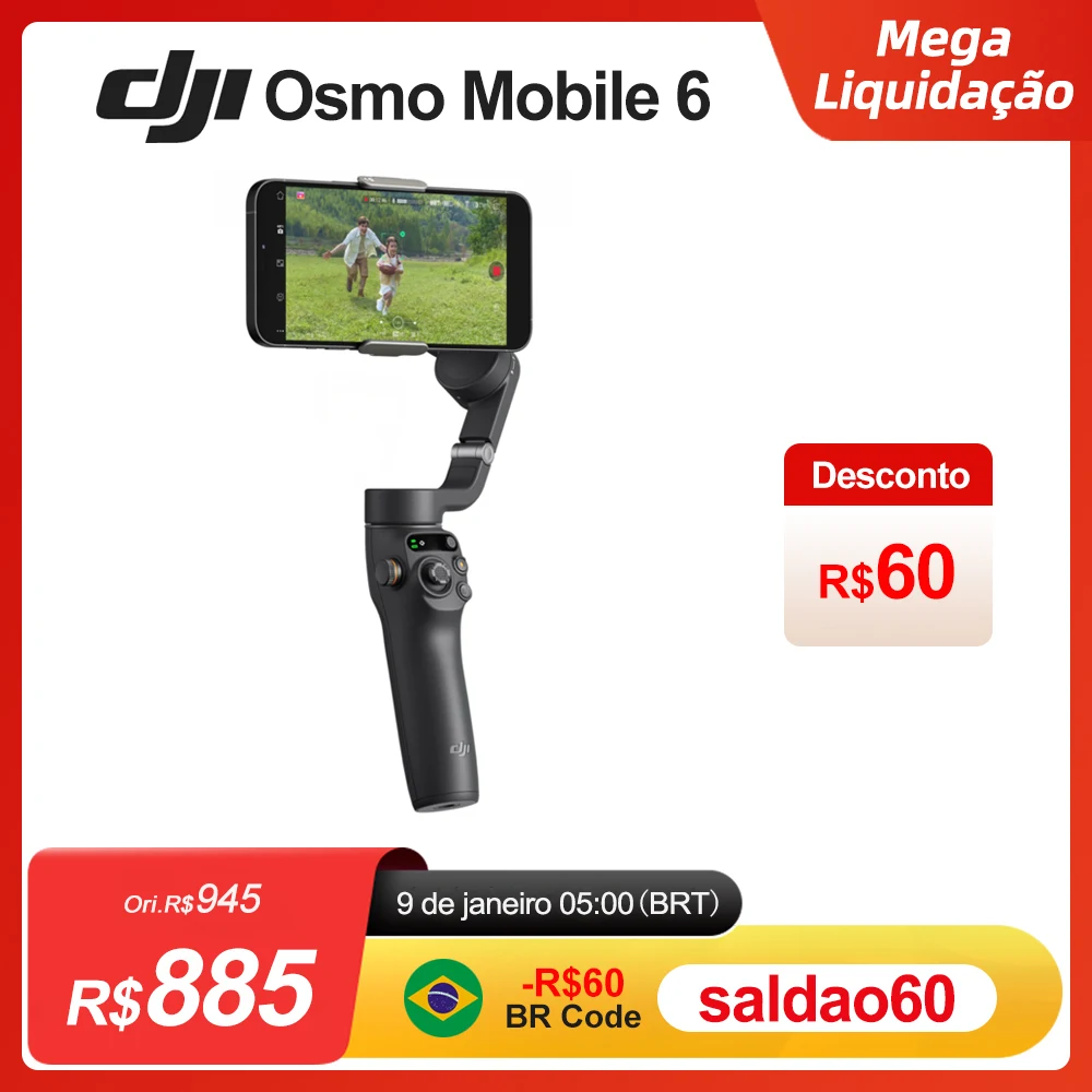 Dji Om6 Osmo Mobile6 Handheld Stabilizer 3-axis Gimbal Stabilization ...