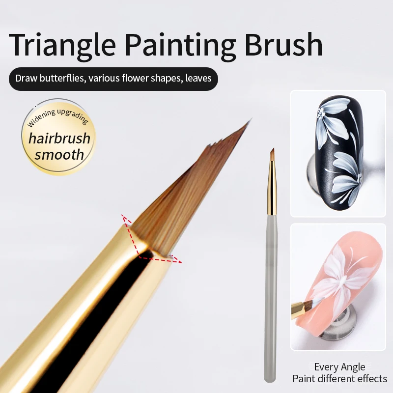 1Pcs-Triangular-Painting-Brush-Nails-Art-Brush-French-Lines-Stripes ...