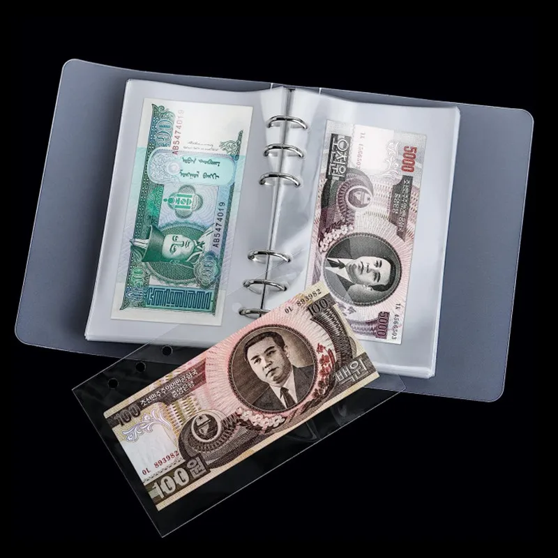 100 Pocket Currency Album for Tickets Stamps Collection Supplies ...