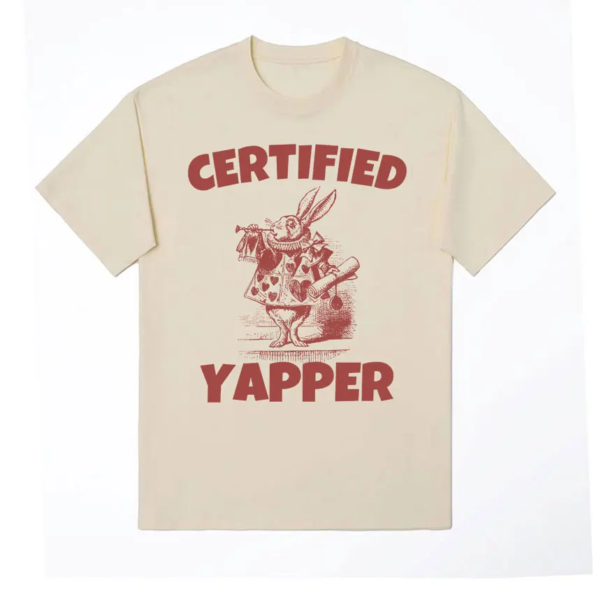 Certified-Yapper-Funny-Gift-Meme-T-Shirts-Men-Women-s-Vintage-Cartoon ...