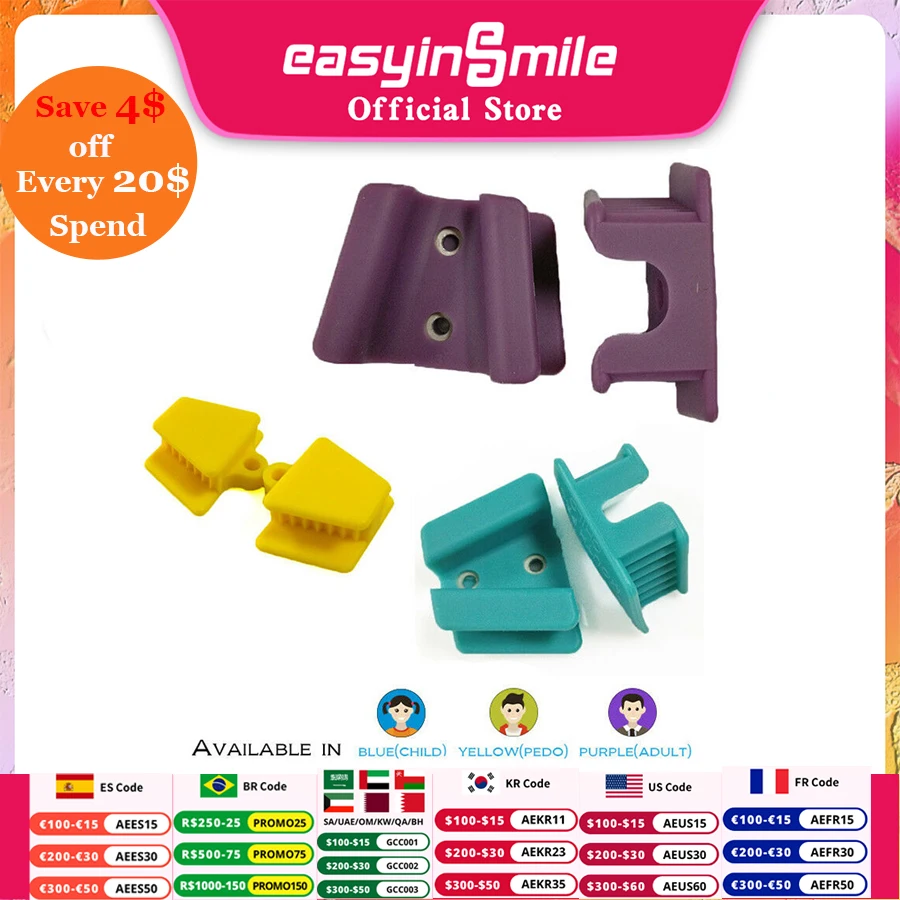 2PCS-EASYINSMILE-Dental-Bite-Block-Silicone-Rubber-Mouth-Prop-Opener ...