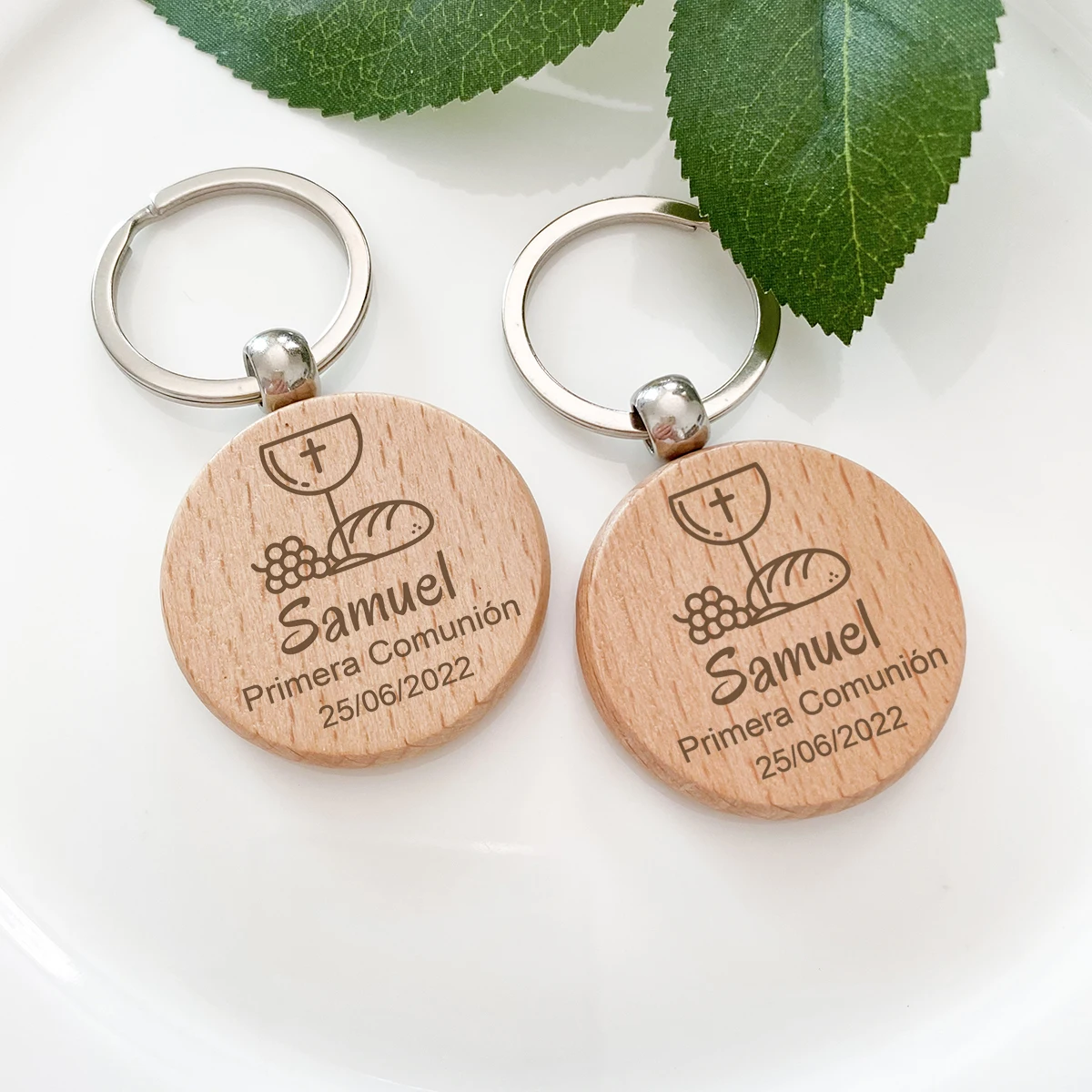 10pcs-Personalized-My-First-Communion-Party-Favor-Wood-Keychain ...