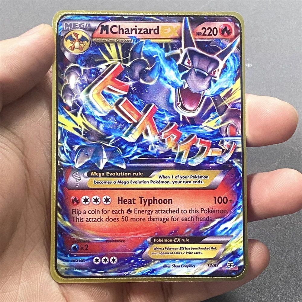 New 2024 Metal Card English Anime Charizard Arceus Mewtwo Blastoise ...