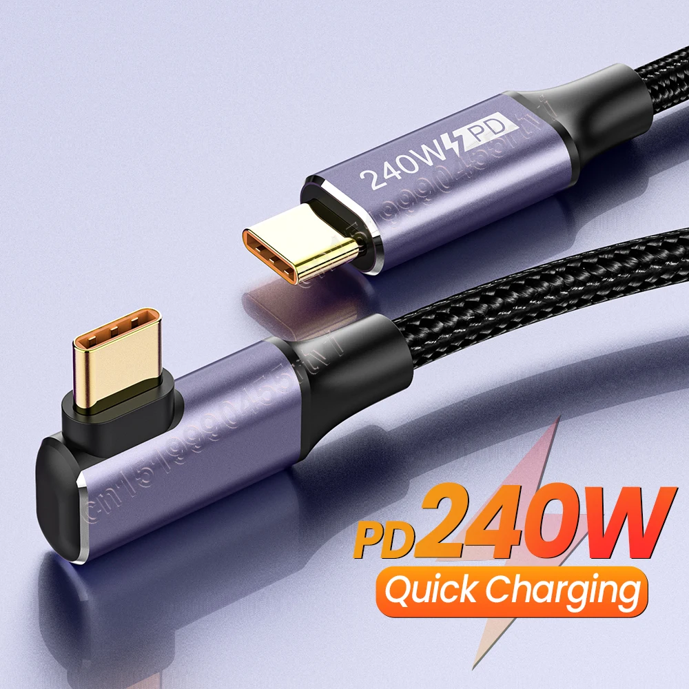 Elbow-PD-240W-USB-Type-C-Cable-for-MacBook-Pro-USBC-Power-Line-Blazing ...
