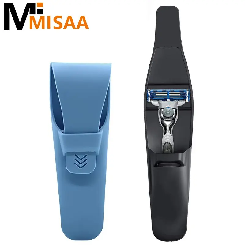 Silicone-Portable-Men-s-Razor-Blades-Holder-Box-Manual-Shaver-Protector ...