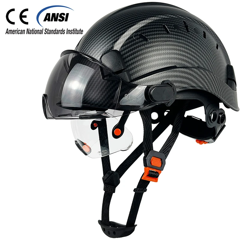 DARLINGWELL-CE-Carbon-Fiber-Pattern-Construction-Safety-Helmet-With ...