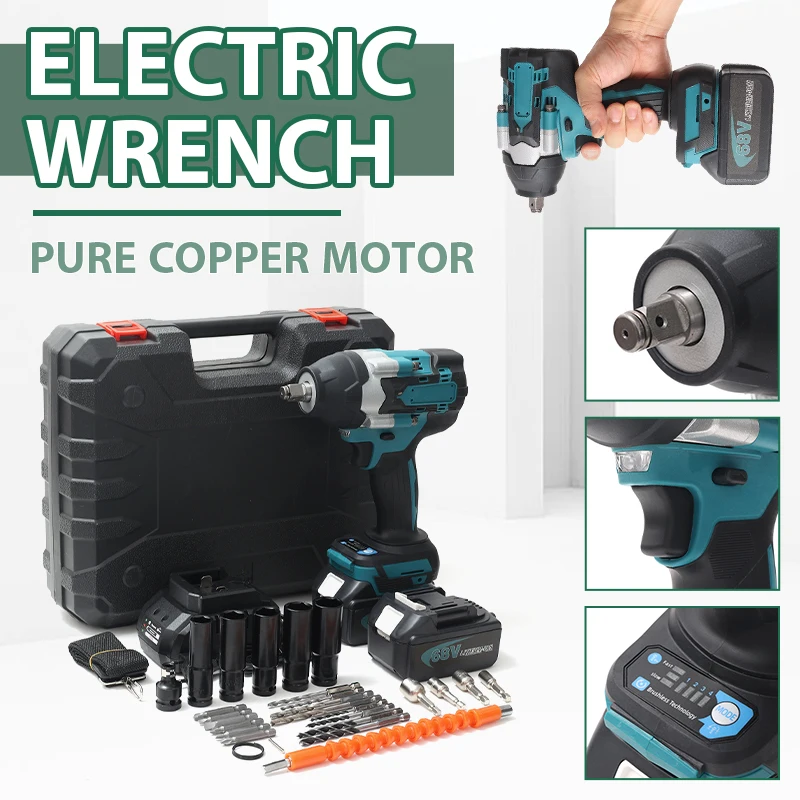 1-2-Brushless-Electric-Impact-Wrench-Powerful-Cordless-Wrench-Set-With ...