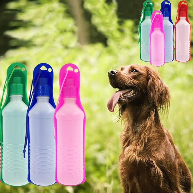 500ML-Dog-Water-Bottle-Folding-Drinker-Plastic-Portable-Water-Bottle ...