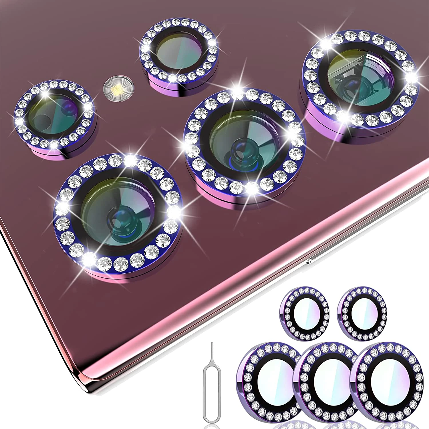 Protector de pantalla de diamante para Samsung Galaxy S22 S23 Ultra ...