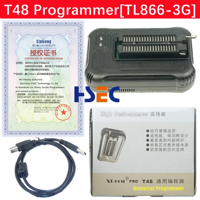 100% Original XGecu T48 [TL866-3G] programmer EPROM/MCU/SPI/Nor/NAND ...