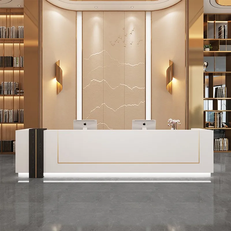 Office Modern Reception Desks Counter Lectern Standing Commercial ...