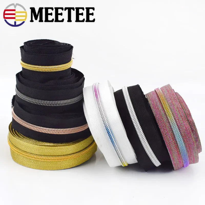 3Meters-New-5-Nylon-Zipper-for-Sewing-DIY-Zip-Clothes-Open-end-Zippers ...