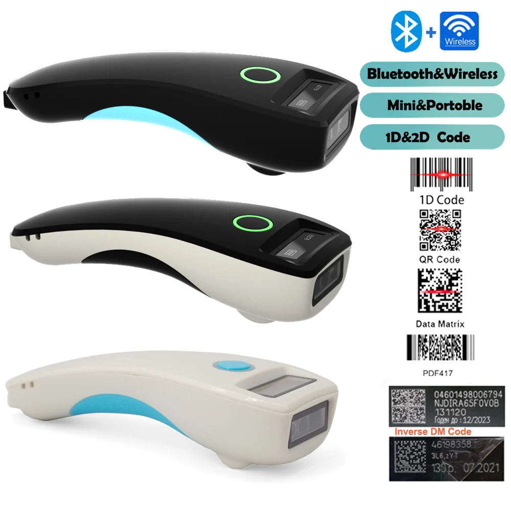 Mini-Bluetooth-Barcode-Scanner-Packot-Wireless-qr-Code-Reader-Portable ...