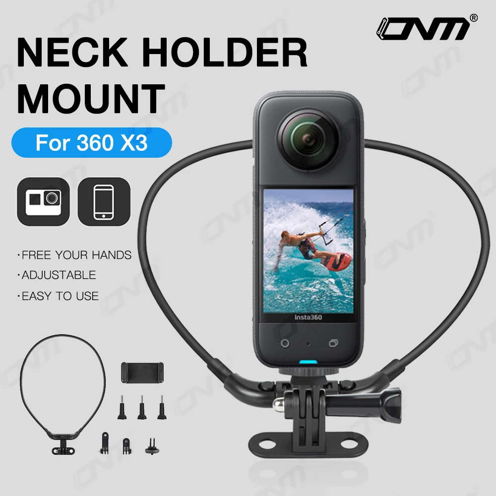 Neck-Holder-Mount-for-Insta360-X3-X2-Camera-Neck-Mount-for-GoPro-11-10 ...