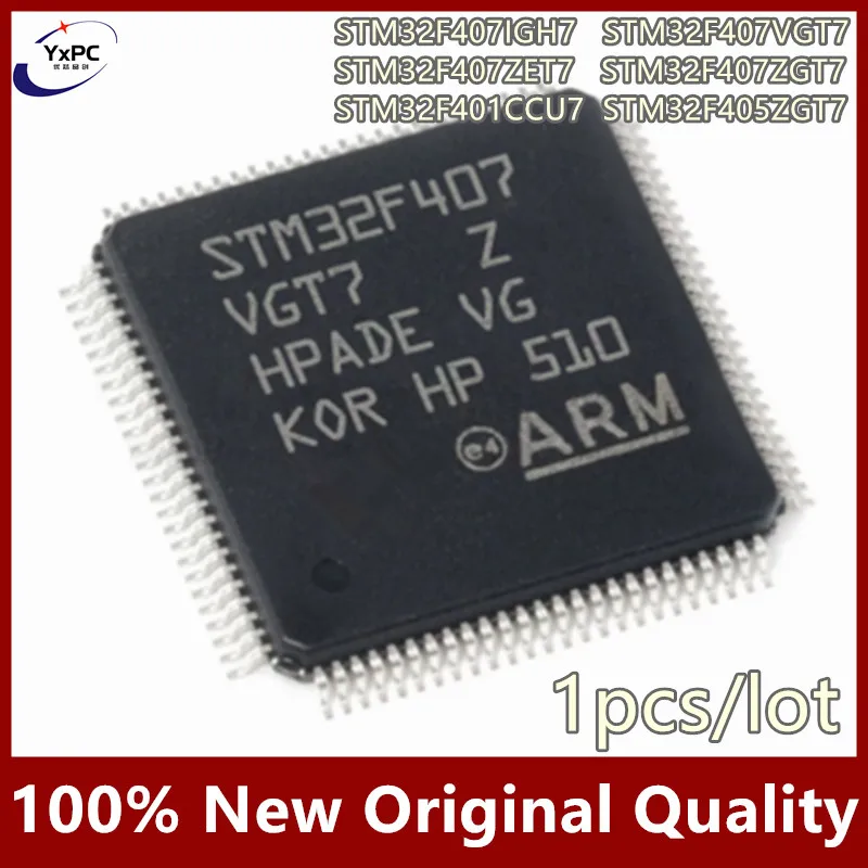 1pcs-STM32F405ZGT7-STM32F407ZET7-STM32F407IGH7-STM32F407ZGT7-STM32F407VGT7-STM32F401CCU7-MCU ...
