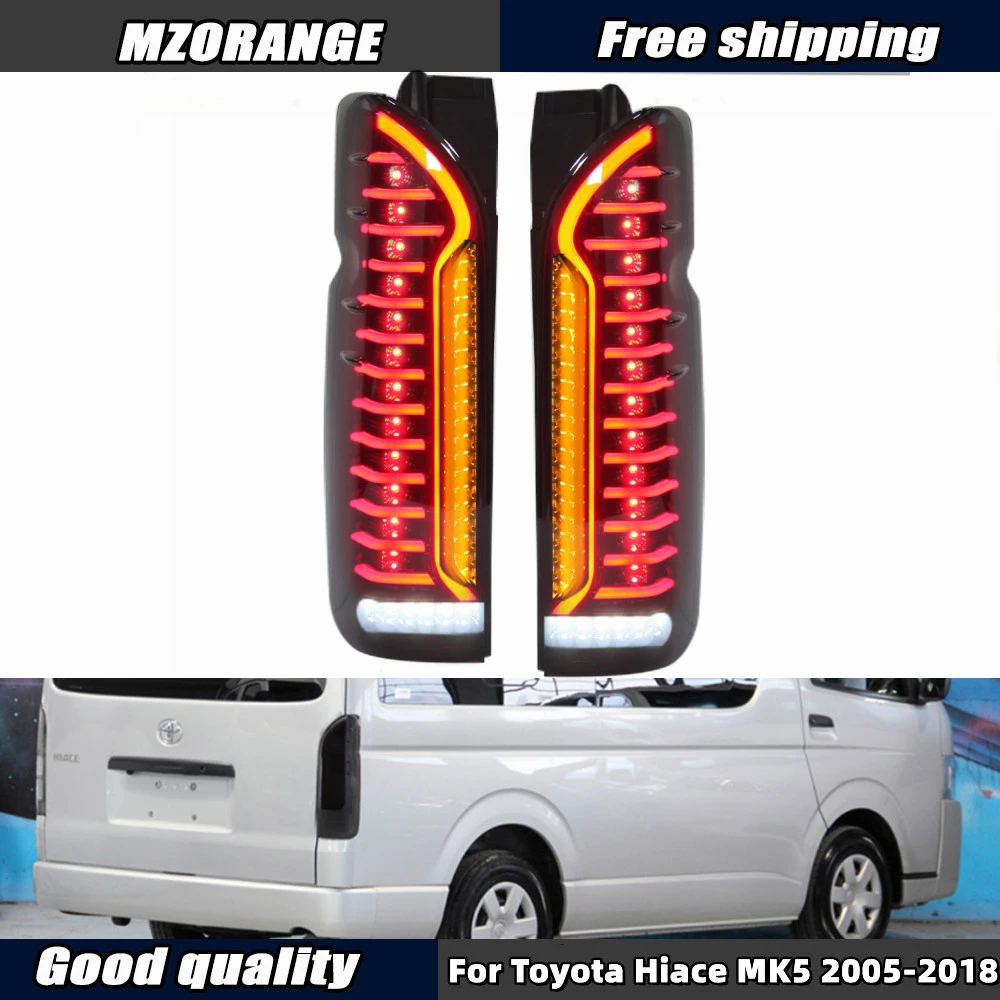LED Car Rear Tail Light For Toyota Hiace MK5 2005-2018 Rear Turn Signal ...