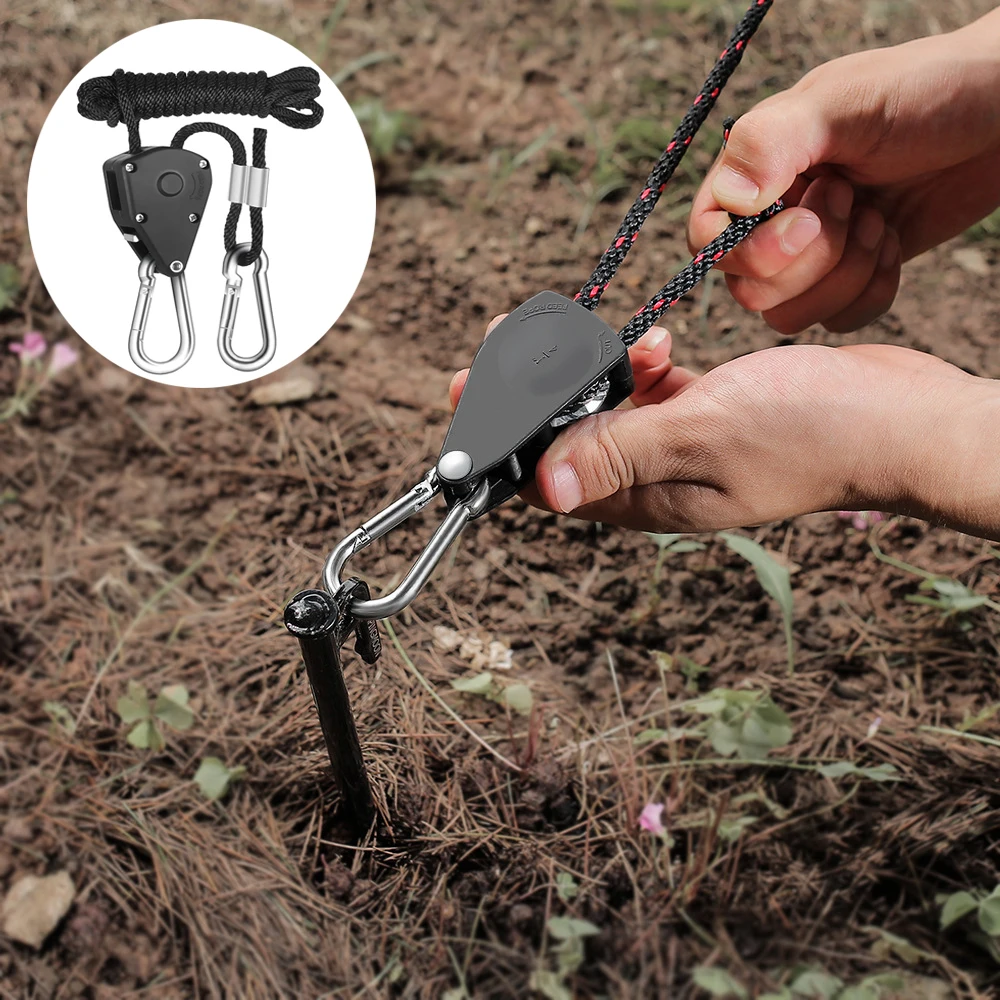Tent-Adjustable-Rope-Fastener-Fixed-Buckle-Pulley-Tensioner-Ratchet ...