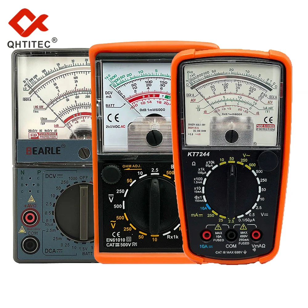 QHTITEC-Analog-Multimeter-AC-DC-Voltage-Meter-Ammeter-Resistance-Meter ...