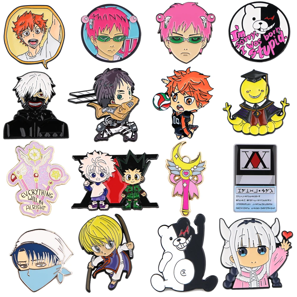 Japanese-Anime-Cartoon-Enamel-Pin-Brooches-For-Women-Lapel-Pins-Badge ...