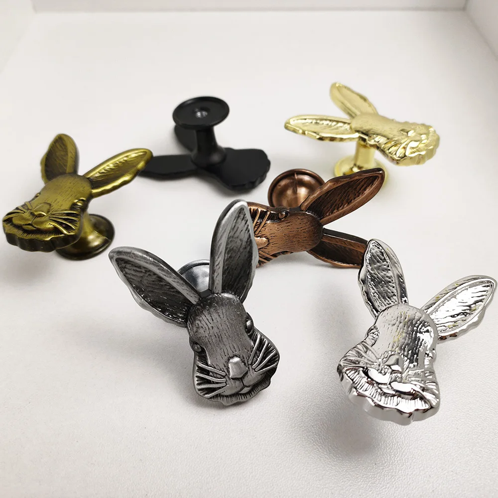 Rural-Lifelike-Rabbit-Shape-Cabinet-And-Drawer-Pulls-Bunny-Handles ...