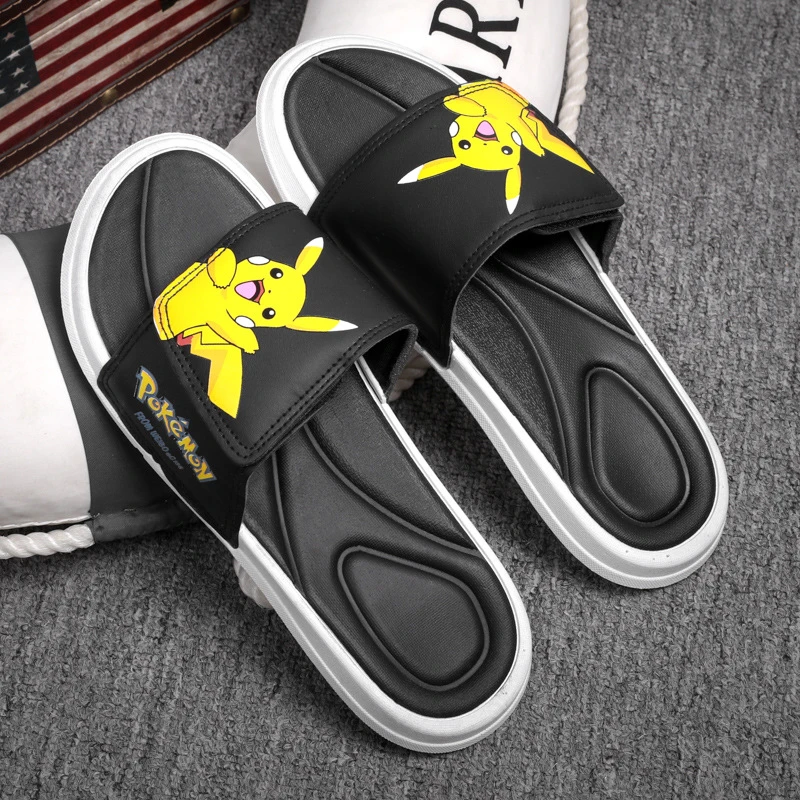 Pokemon Slippers Pikachu Summer New Men's Pokémon Shoes Outside Wear ...