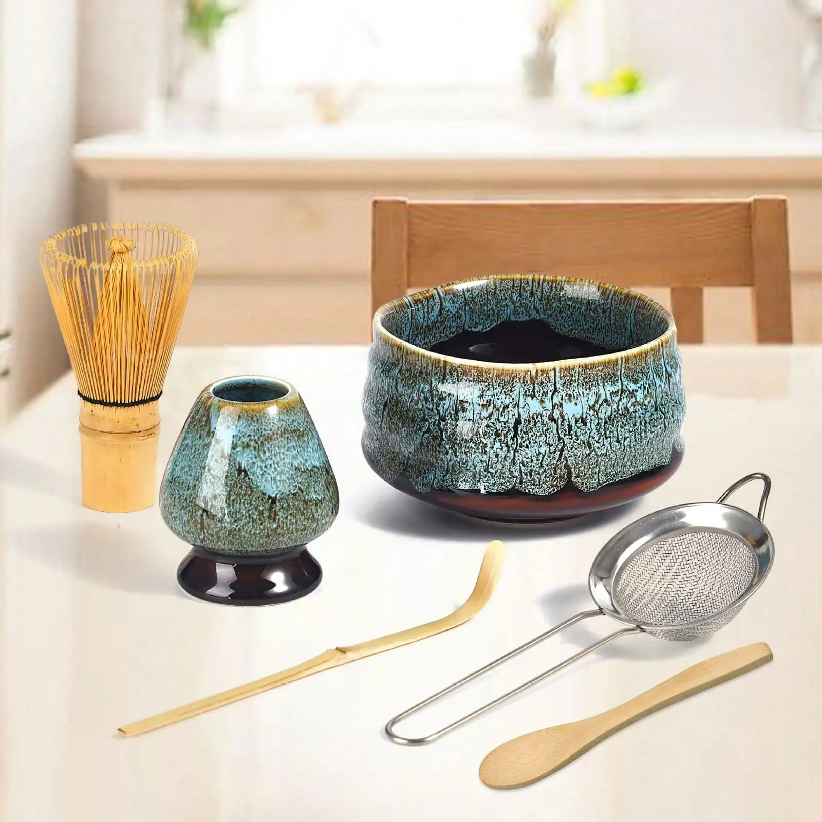 6pcs-Matcha-Tea-Tools-Set-Tea-Brush-Stand-Matcha-5pcs-Pearl-Cotton ...