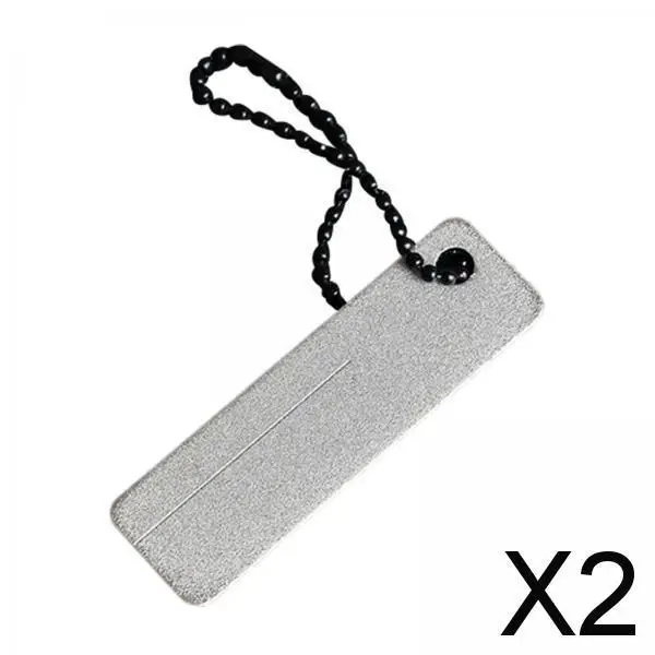 2x-Portable-Stone-Your-Hooks-Sharp-with-Keychain-Tool-Fishhook-Nail ...