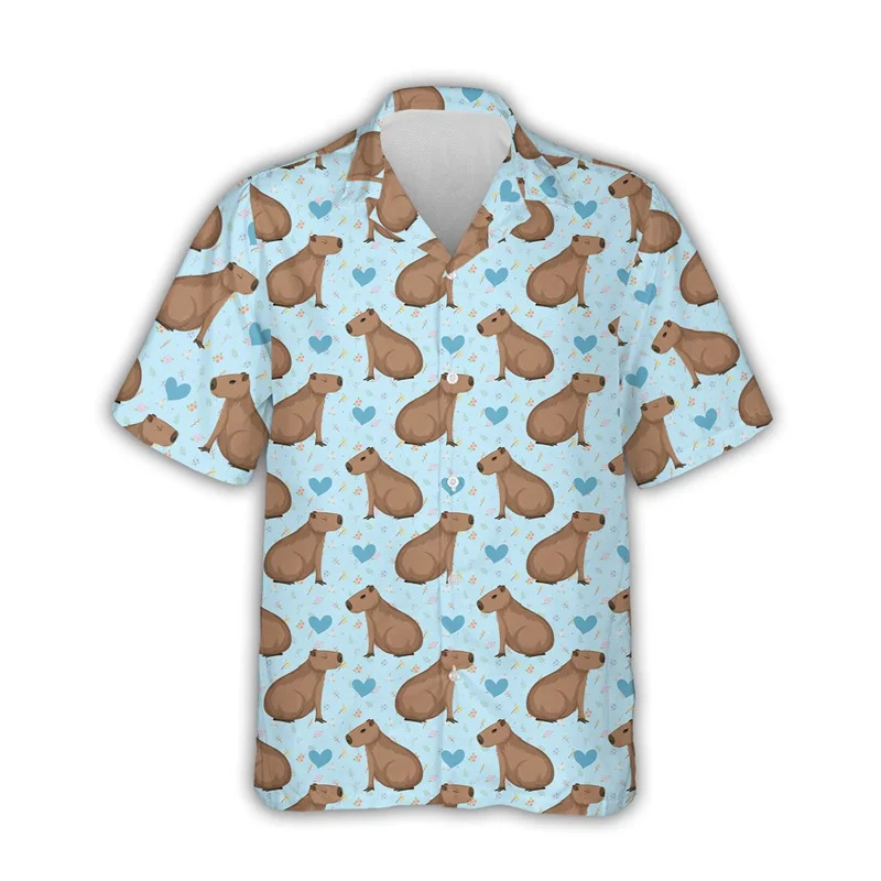 Camisetas con gráficos de capibara kawaii para hombre, ropa con ...