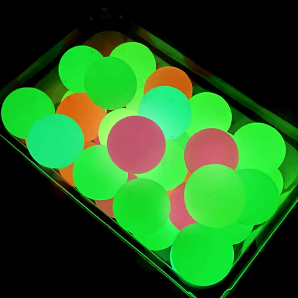 Fluorescence-Luminous-Sticky-Ball-In-The-Dark-Party-Decor-High-Bounce ...