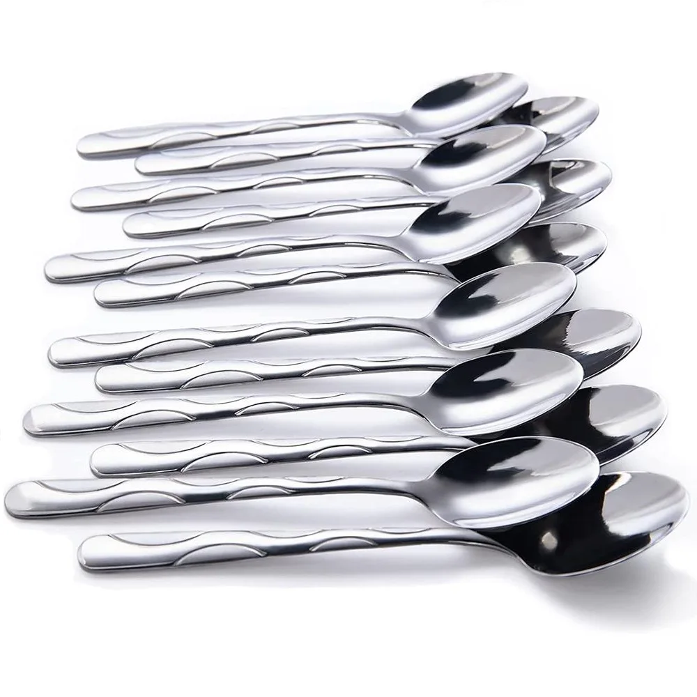 4-6-8-10-12pcs-Teaspoon-Stainless-Steel-Tea-Spoon-set-Coffee-Spoons-Ice ...