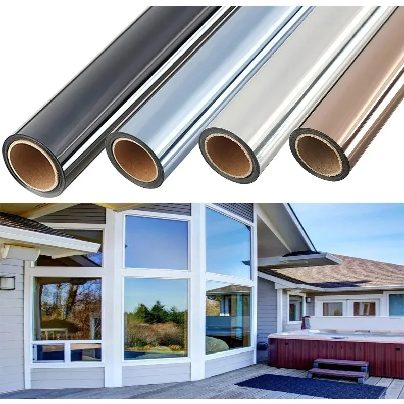 2-3-5M-One-Way-Mirror-Window-Film-Vinyl-Self-adhesive-Reflective-Solar ...