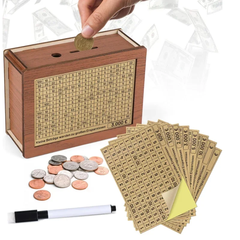 1000-2000-3000-5000-10000-Euro-Spaarpot-Spaarpot-Hout-Geld-Bank ...