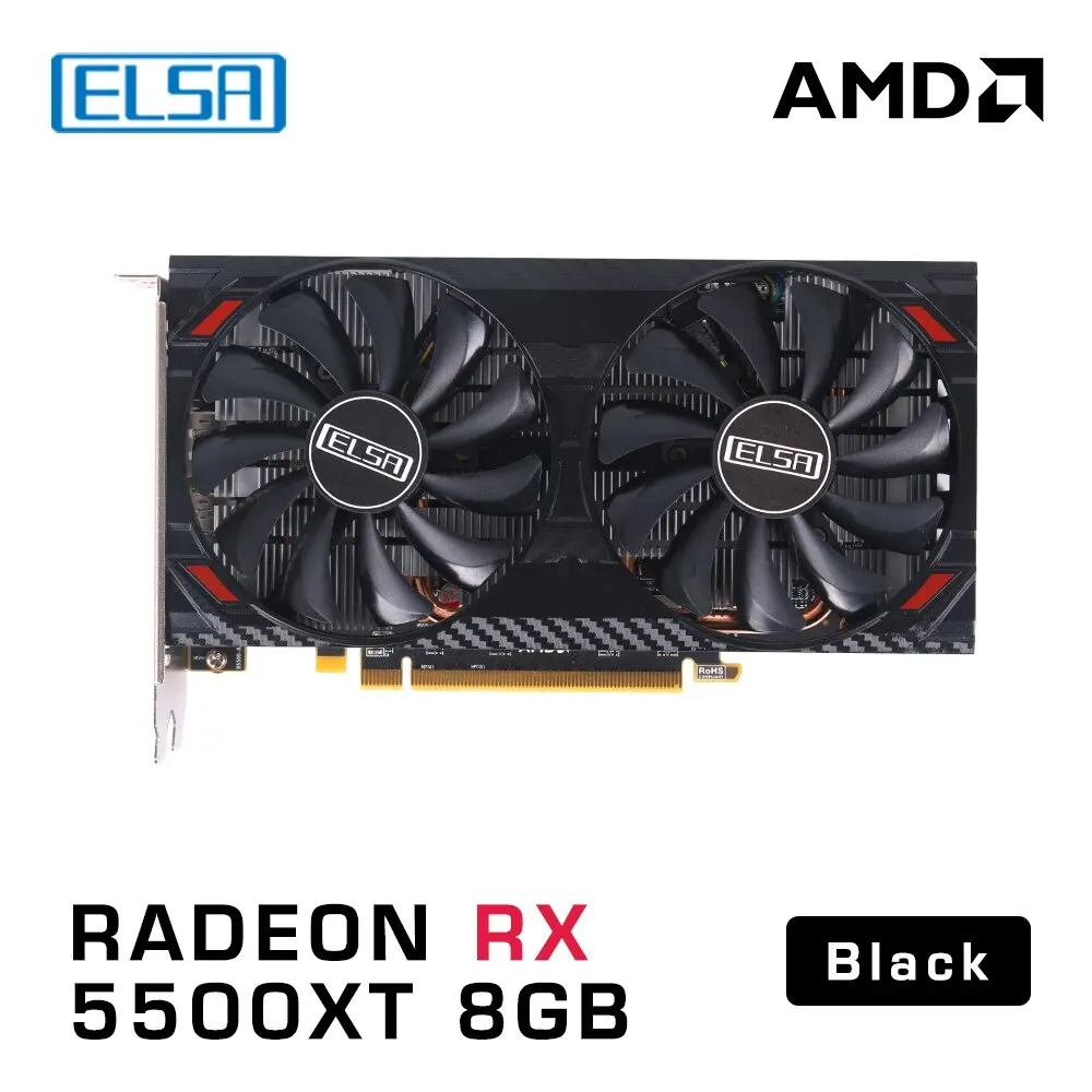 ELSA-AMD-Radeon-RX-5500XT-GDDR6-Video-Card-8G-128Bit-Graphics-Card-For ...