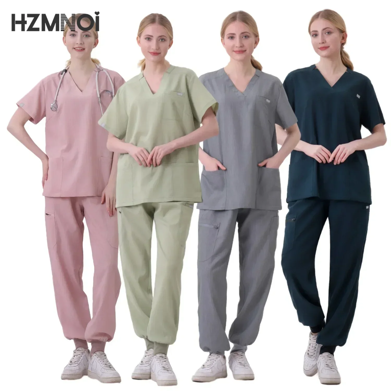 Medical Scrubs Uniform Women Scrub Sets Nursing Uniform Hospital ...