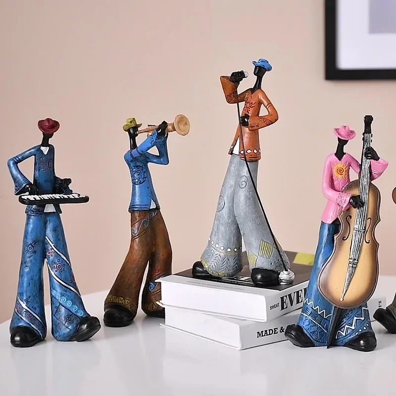 Musical-Instrument-Resin-Figure-Ornaments-Figurines-Home-Decoration ...