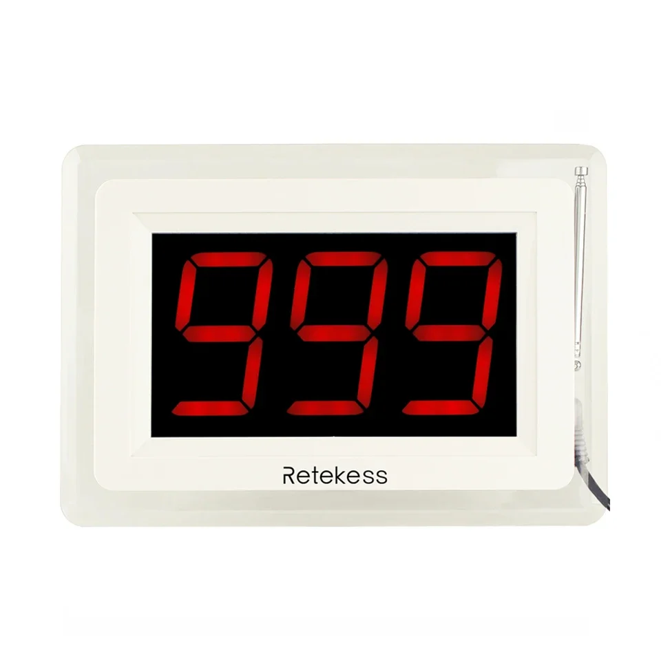 Wireless-Calling-Pager-System-RF-Receiver-Host-Display-999-Channel-For ...