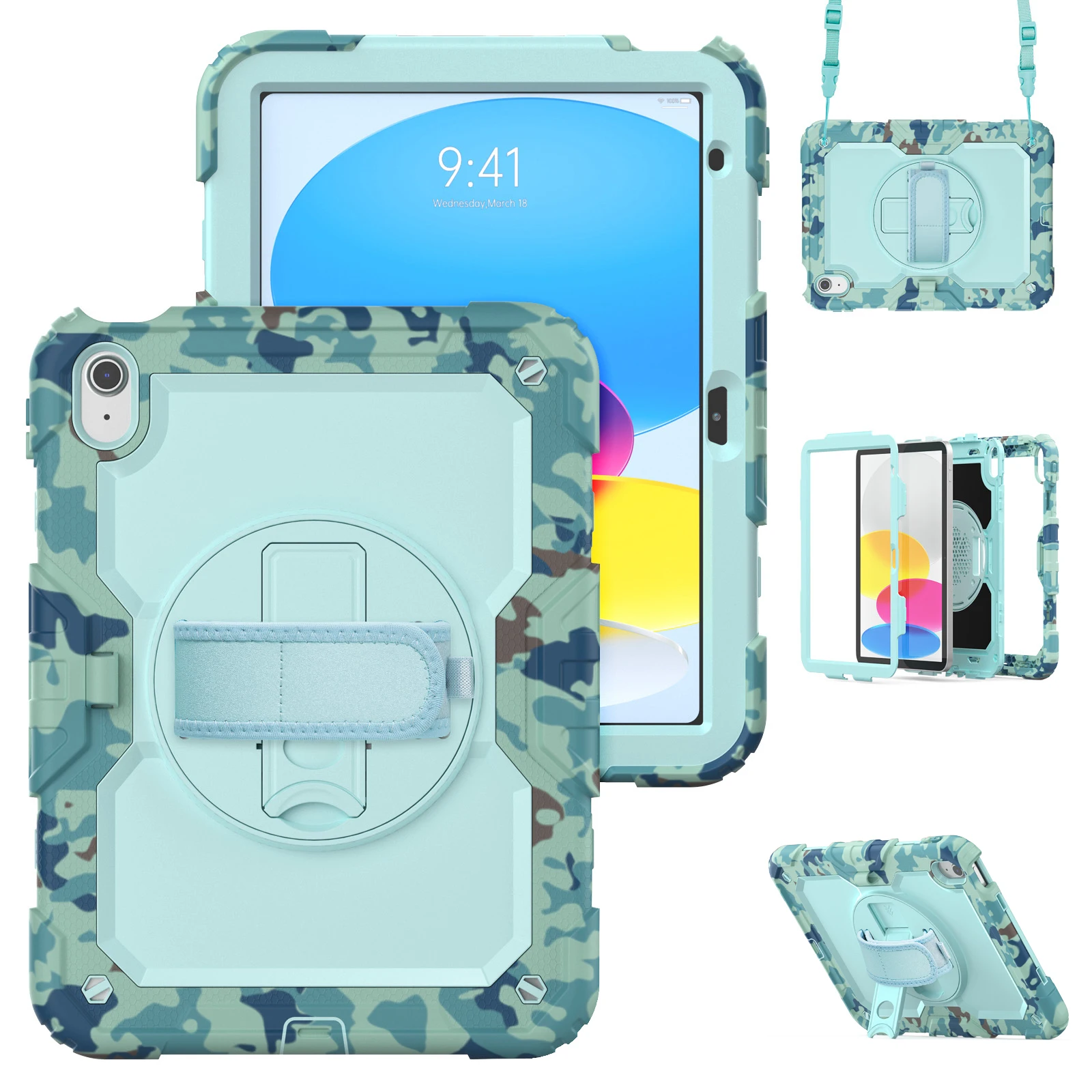 Kids Camouflage Armor For 2025 New iPad A16 11th generation Tablet Case ...