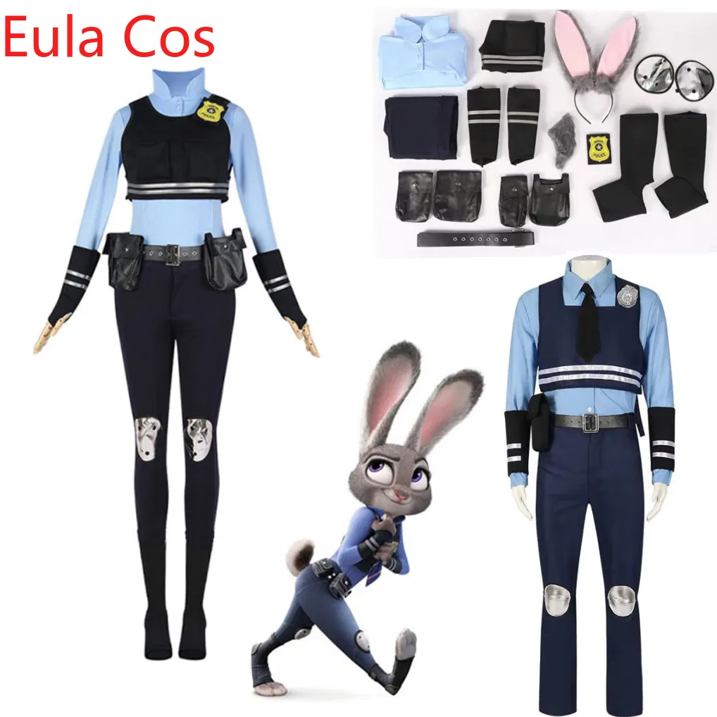 Rabbit-Cop-Judy-Cosplay-Costume-Movie-Cartoon-Zootopia-Zootropolis-Suit ...