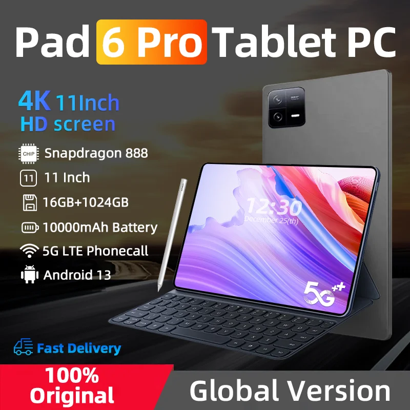 2024-Original-Global-Version-Tablets-Android-13-Pad-6-Pro-Snapdragon ...