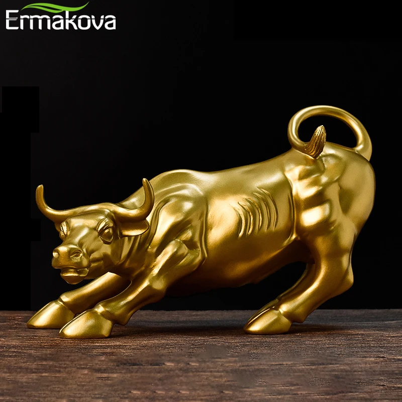 ERMAKOVA-escultura-de-toro-de-resina-de-27cm-estatua-adorno-de-vaca ...