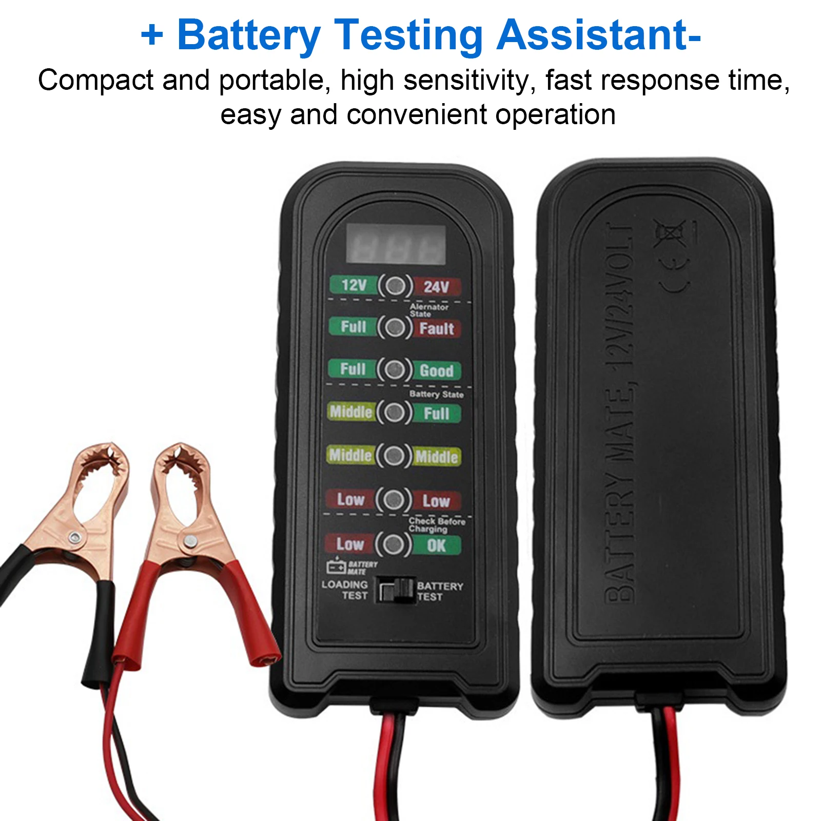 12V-24V-Car-Battery-Tester-with-LED-Indicator-Fault-Analyzer-Overload ...