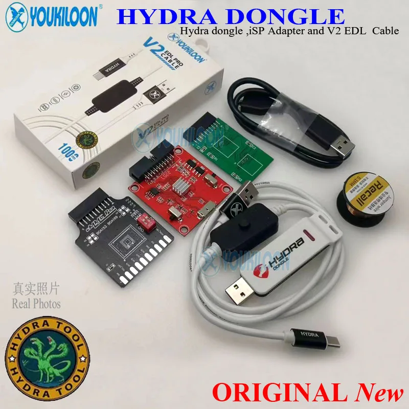 2023 Original New Hydra Dongle+v2 Edl Cable + Emmc Isp Adapters Tool ...