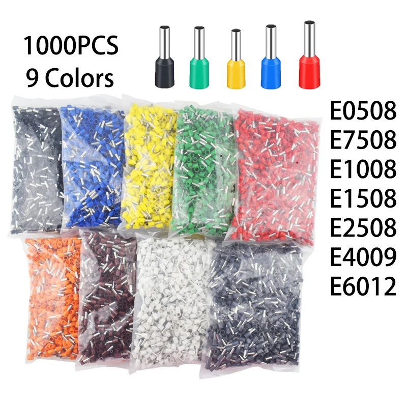 1000pcs-Pack-Insulated-Cord-End-Terminal-Crimp-E0508-1008-1508-7508 ...