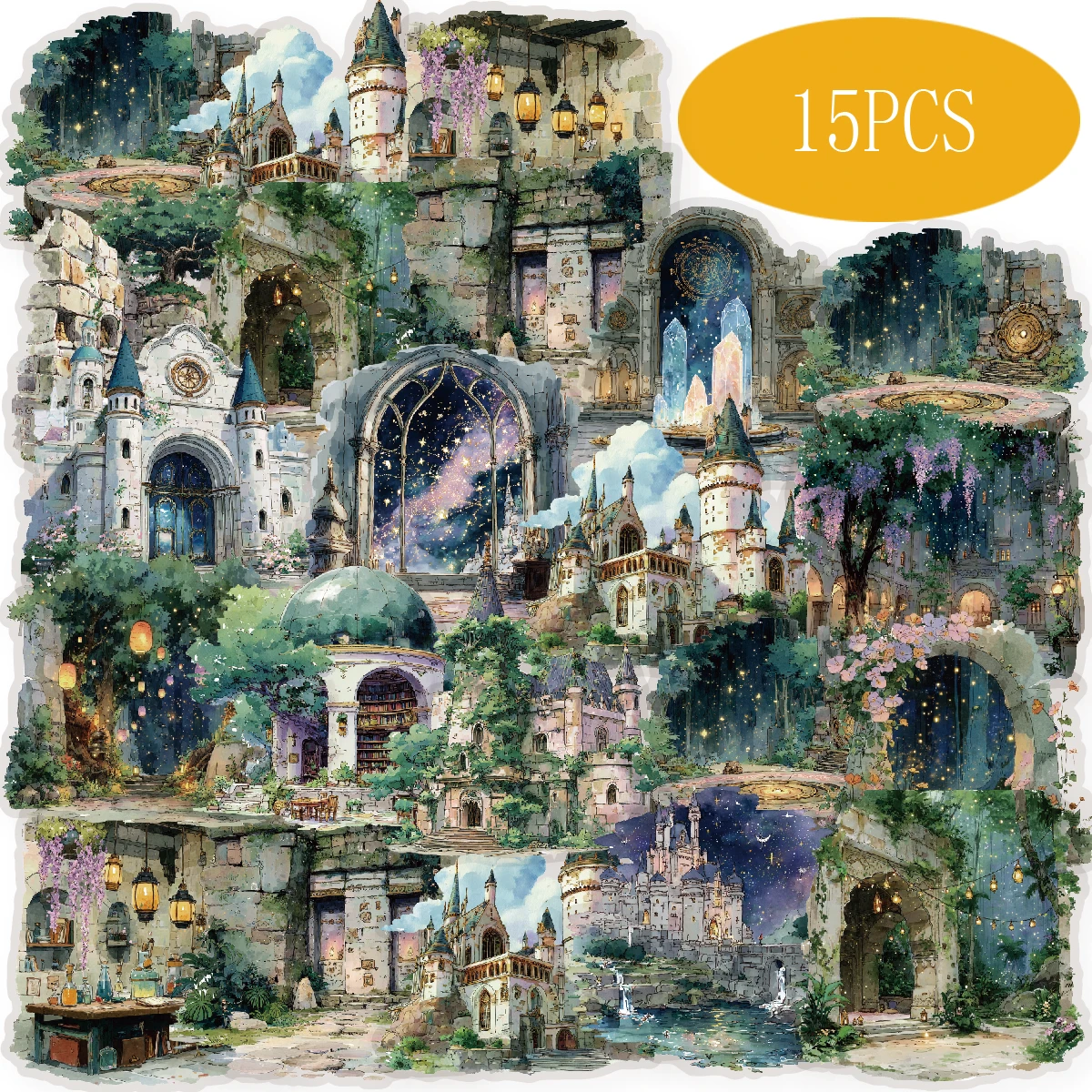Etori Life Magic World Retro Fantasy Landscape Architectural Pattern ...